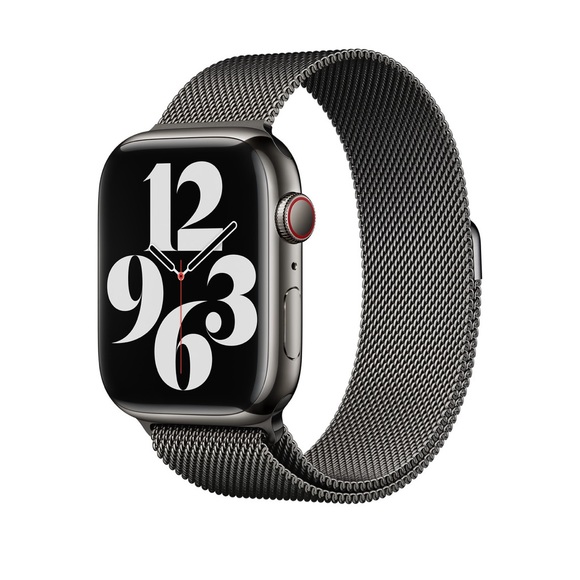 Apple | Wearables | Apple Watch Graphite Black Milanese Loop 4mm Sm ...